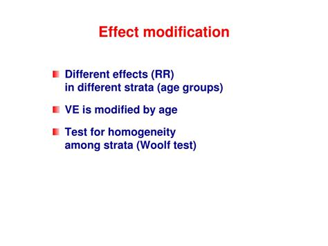 Ppt Effect Modification And Confounding Powerpoint Presentation Id