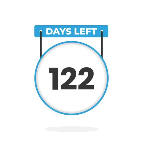 122 Days Left Countdown For Sales Promotion 122 Days Left To Go