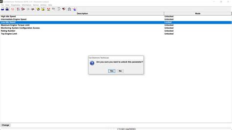 Accessing Parameter Lockout On Cat Et Software Obdii Shop Official Blog