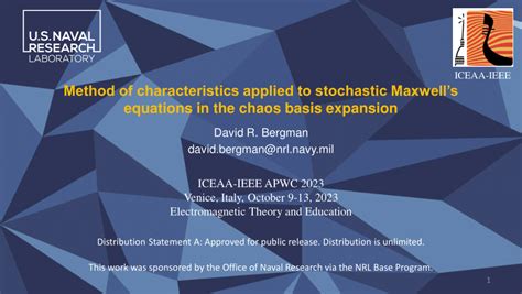 Pdf Method Of Characteristics Applied To Stochastic Maxwells