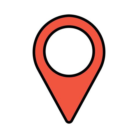 Map Set Icon Yellow Map Red Location Pin Pointer Route Location Navigation Travel