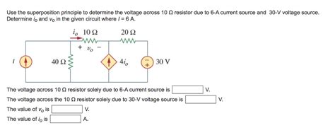Solved Use The Superposition Principle To Determine The