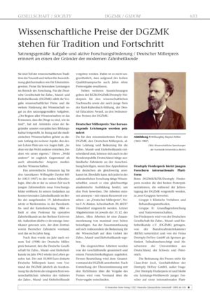 Wissenschaftliche Preise Der Dgzmk Stehen Für Tradition Und Fortschritt