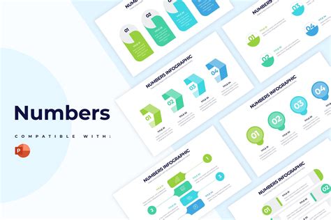 numbers powerpoint templates presentation templates ~ creative market