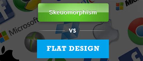 Skeuomorphic Vs Flat Design Logovent
