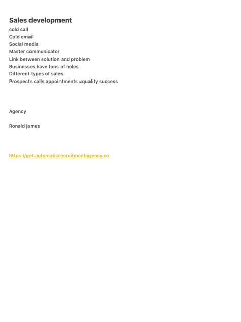 Sales Development Pdf