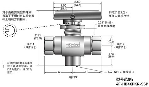 美国Parker派克仪器仪表阀 HB系列高压球阀 psi最大压力 HB series ball valve RP series plug valve 两通球阀 三通