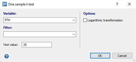 One Sample T Test