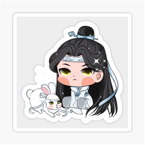 Mo Dao Zu Shi Stickers Lan Zhan Chibi Sticker For Sale By FatCatStore Redbubble