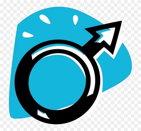 Vector Illustration Of Male Sex Gender Mars Symbol Circle Free Transparent PNG Clipart