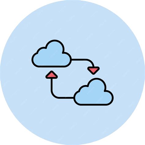 Premium Vector Data Synchronization Flat Illustration