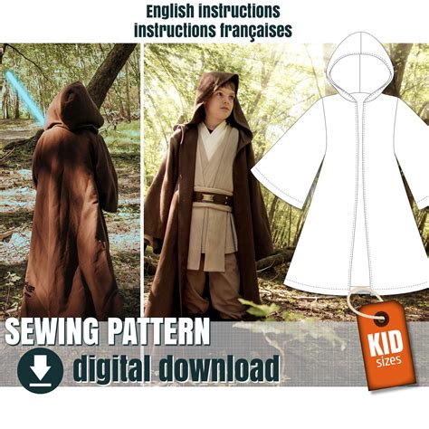 Hooded Jedi Cloak Pattern A Jedi Robe For Halloween Dream Project