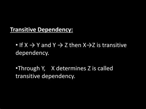 Database Management System Third Normal Formpptx