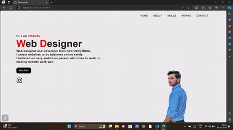 Pranav Pandey On Linkedin Html Css Portfolio Bharatintern