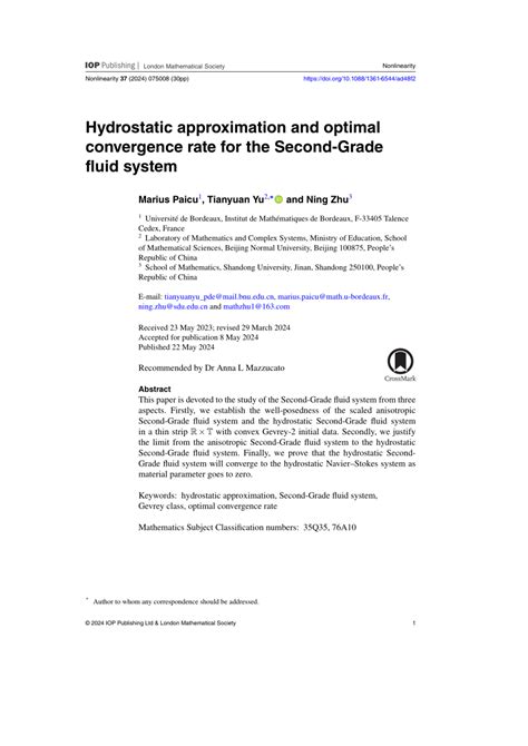 Hydrostatic Approximation And Optimal Convergence Rate For The Second Grade Fluid System