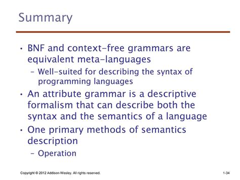 Describing Syntax And Semantics Ppt Download