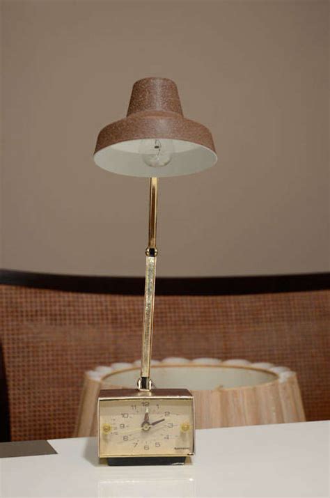 Mid Century Alarm Clock Task Lamp By Tensor At 1stdibs Tensor Lamp Vintage Clock Lamp Tensor