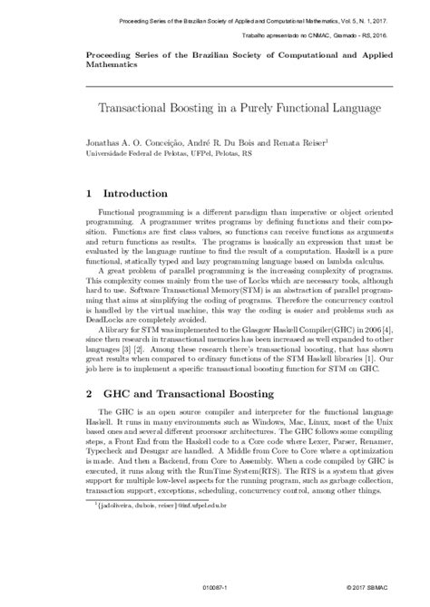 Pdf Transactional Boosting In A Purely Functional Language