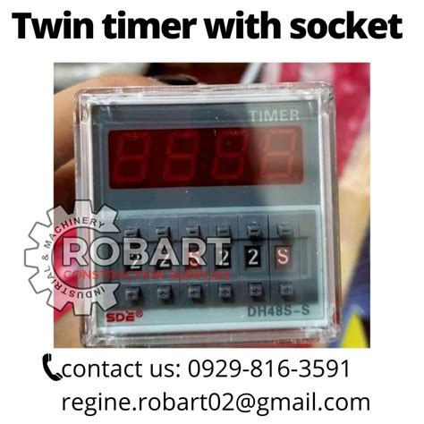 Twin Timer W Socket Commercial And Industrial Construction Tools