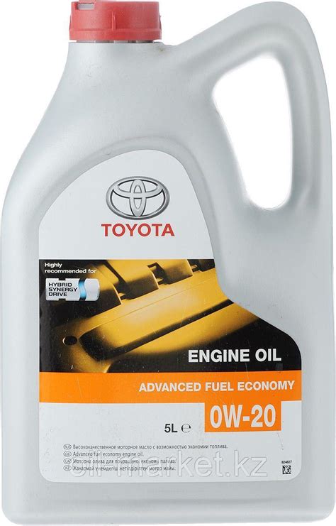 Моторное масло Тойота / TOYOTA ENGINE OIL ADVANCED FUEL ECONOMY 0W-20 ...