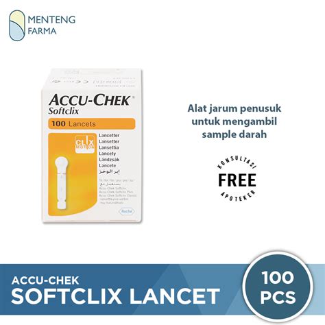 Accu Chek Softclix 100 Lancets Jarum Lancet Sekali Pakai Apotek