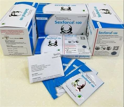 Sildenafil Sexforce 100 Mg At Rs 600stripe Sildenafil Tablets In