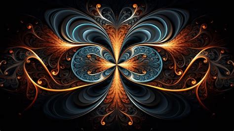 Premium Photo Intricate Fractal Patterns Digital Art