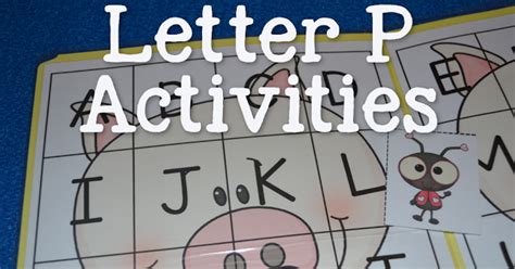 Letter Pp Activities