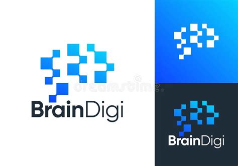 Brain Tech Digital Connection Logo Smart Brain Innovation Technology