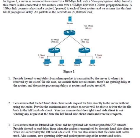 Solved In Figure 1 A Server Is Connected To A Router By A