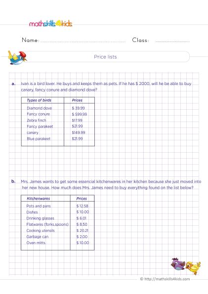Free Consumer Math Worksheet 12th Grade Download Free Consumer Math