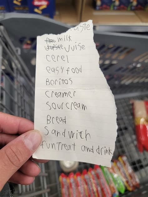 Funny Grocery Shopping List Funny Shopping List Etsy