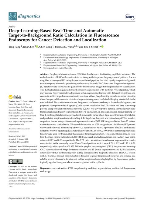 Pdf Deep Learning Based Real Time And Automatic Target To Background