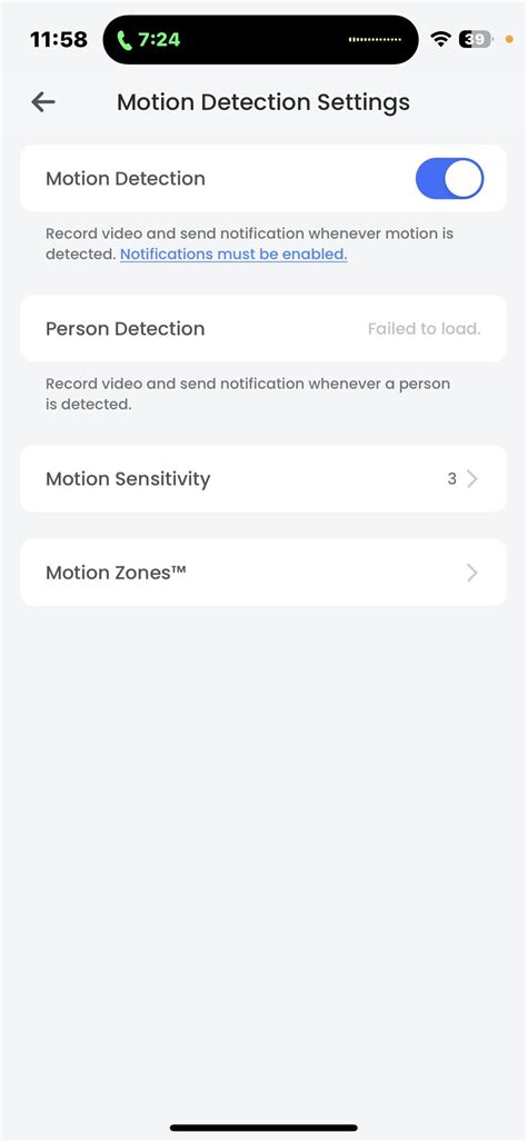 person detection failed to load r lorex