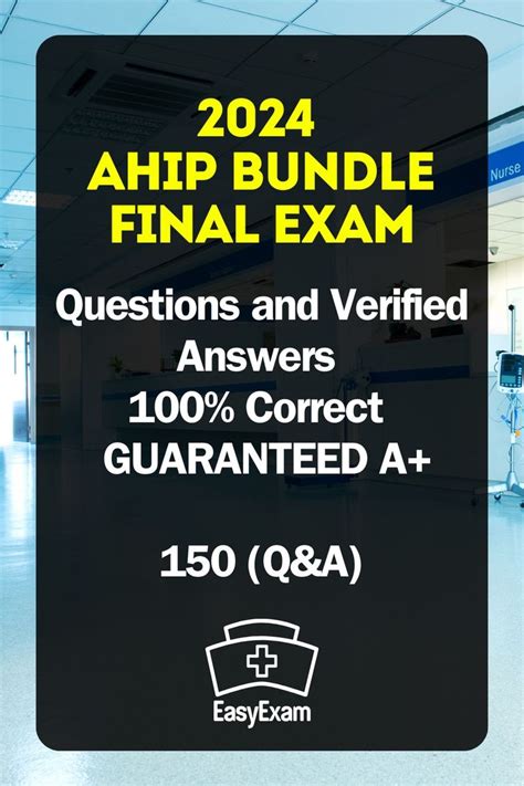 2024 Ultimate Ahip Bundle Final Exams 1 2 3 Questions And Verified