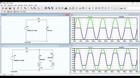 clipper circuit simulation in ltspice youtube