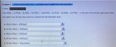 solved problem 3 save and preview only answers not