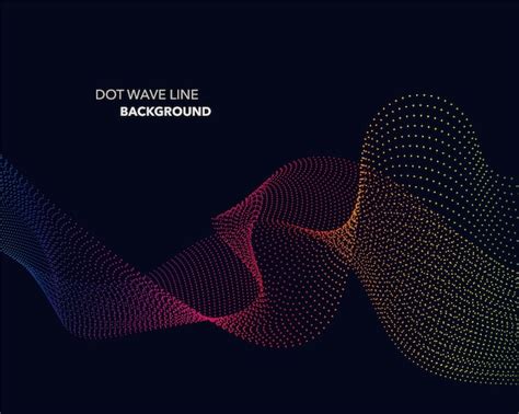 Premium Vector Abstract Spectrum Gradient Wave Dot Line Futuristic Style Background