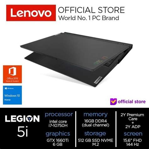 Jual Lenovo Legion 5 15IMH05H MTID Core I7 10750H 16GB 512 SSD GTX 1660 Ti Di Seller CALVIN