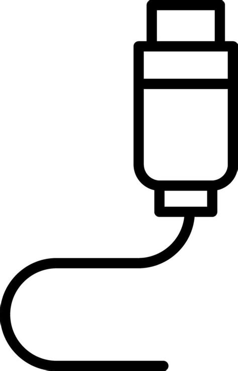 Usb Connector Vector Icon Design Vector Art At Vecteezy