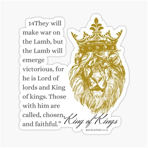 Revelation 17 14 Sticker For Sale By VeshonInc Redbubble