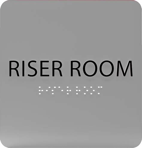 Ada Central Signs 6 X6 Riser Room Sign Ada Compliant Tactile
