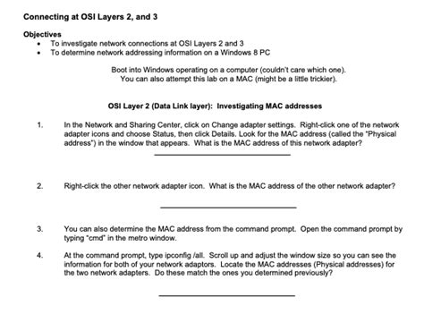 Solved Connecting At OSI Layers 2 And 3 Objectives To Chegg Com