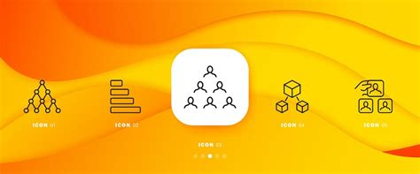 Premium Vector Hierarchy Set Icon Idea Creativity Responsibilities Management Subordination