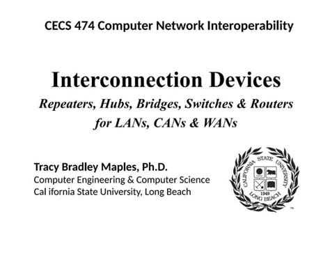 Introduction To Interconnection Devices Pptx