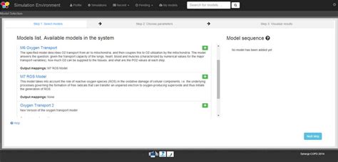 once the user has logged in s he can see the models available in the