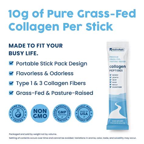 Original Collagen Peptides Stick Packs Nativepath