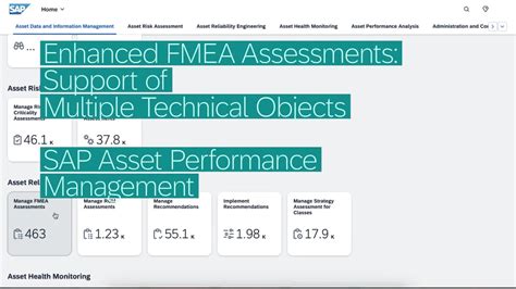 sap video enhanced fmea assessments support of multiple technical
