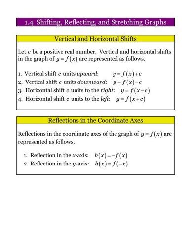 transformations flashcards quizlet