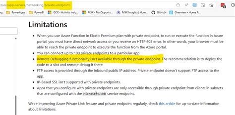 Unable To Attach To Process” When Trying To Debug An Azure App Service